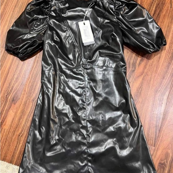 Endless Rose | Dresses | Pu Puff Sleeve Mini Dress | Poshmark